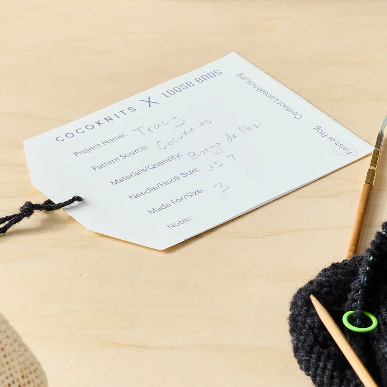 Project Keeper ou Folder and Tabs - Cocoknits - Lili Comme Tout